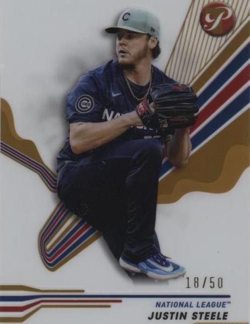 2024 Topps Pristine - All-Star Game Justin Steele #281 Gold Refractor ...