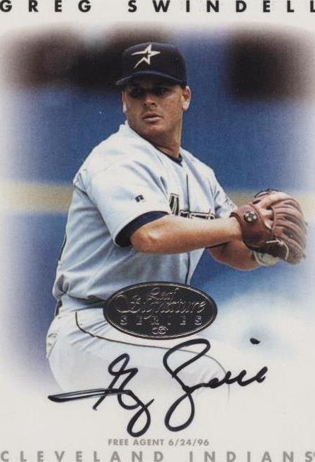 1996 Leaf Signature Series - Autographs Silver Greg Swindell (AU) for ...