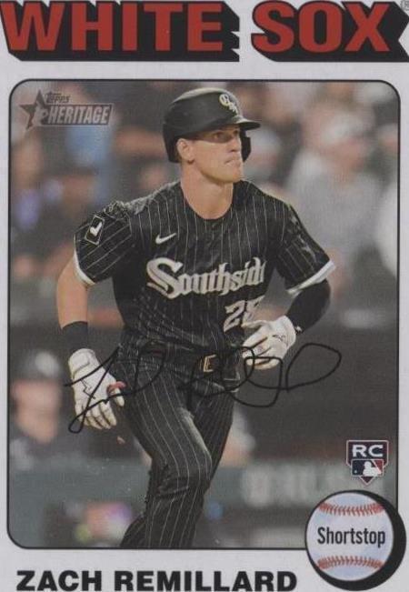 2024 Topps Heritage - Rookies Zach Remillard #402 White Border (RC) for ...