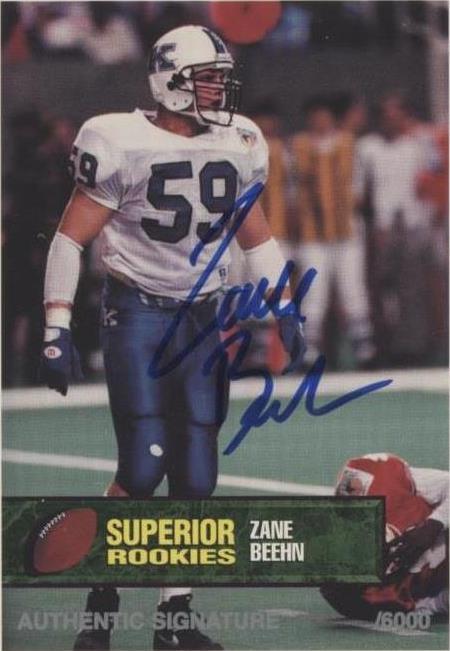 1994 Superior Rookies - Autographs Missing Serial Number #19 Zane Beehn ...