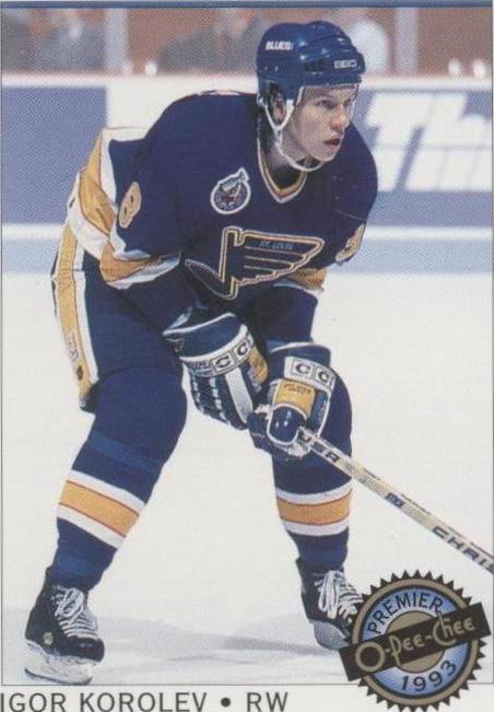1992-93 O-Pee-Chee Premier - #53 Igor Korolev (RC) for sale online | eBay