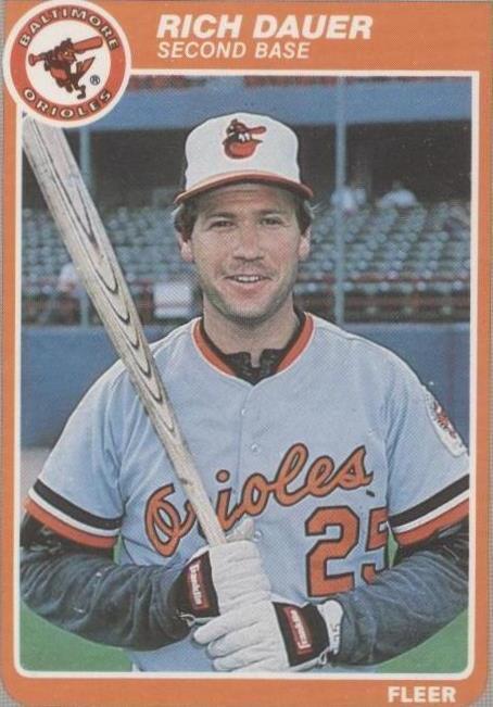 1985 Fleer - Rich Dauer #173 for sale online | eBay