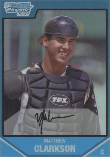 2007 Bowman Chrome - Prospects Matthew Clarkson #BC8 Refractor /500 (RC ...