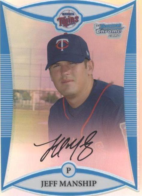 2008 Bowman Chrome - Prospects Refractor #BCP172 Jeff Manship /500 (RC ...