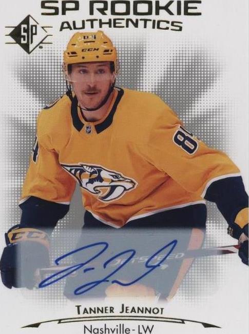 2021-22 SP - Rookie Authentics Signatures #103 Tanner Jeannot (AU, RC ...
