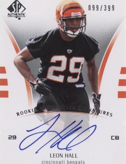 2007 SP Authentic - Rookie Authentics Signatures Leon Hall #255 /399 ...