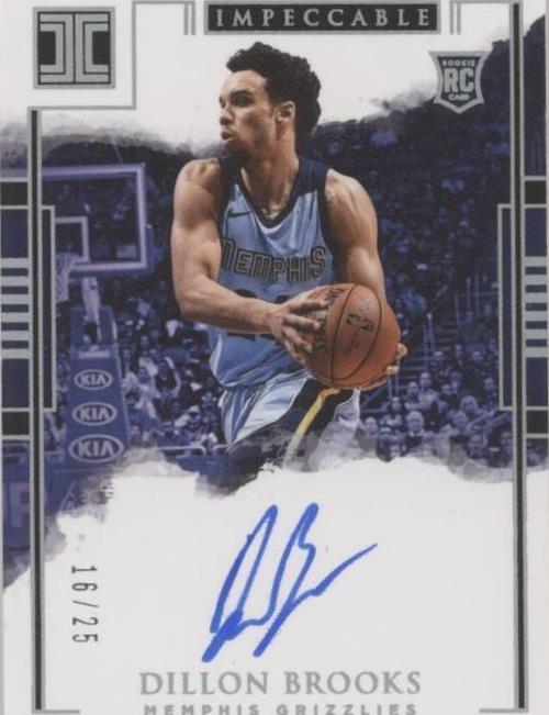 2017-18 Panini Impeccable - Rookie Autographs Holo Silver #119 Dillon ...