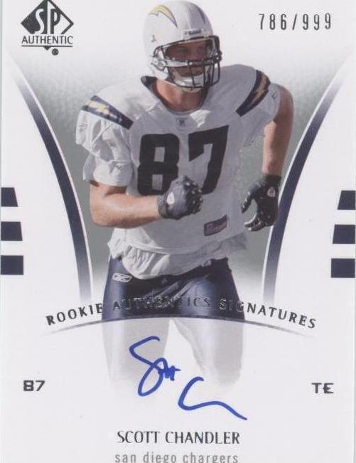 2007 SP Authentic - Rookie Authentics Signatures Scott Chandler #237 / ...