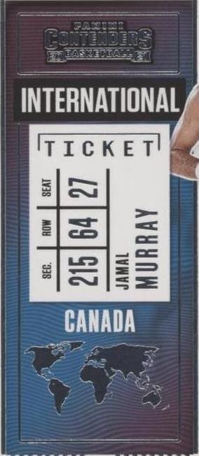 2020-21 Panini Contenders - International Ticket Jamal Murray #12 for sale online | eBay