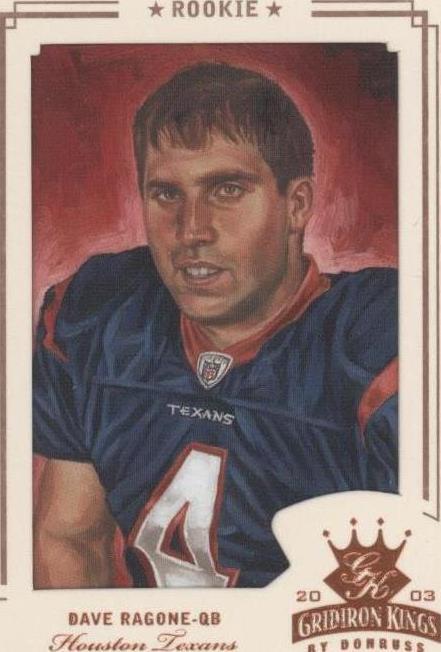 2003 Donruss Gridiron Kings - Bronze Framed #105 Dave Ragone (RC) for ...
