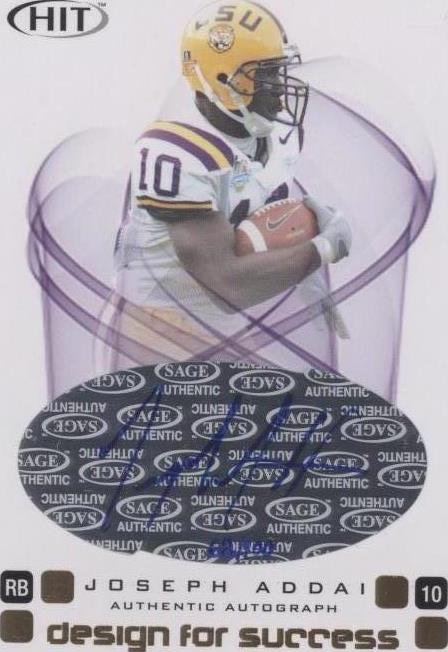 2006 SAGE Hit - Design for Success Autographs #D-30 Joseph Addai (AU ...