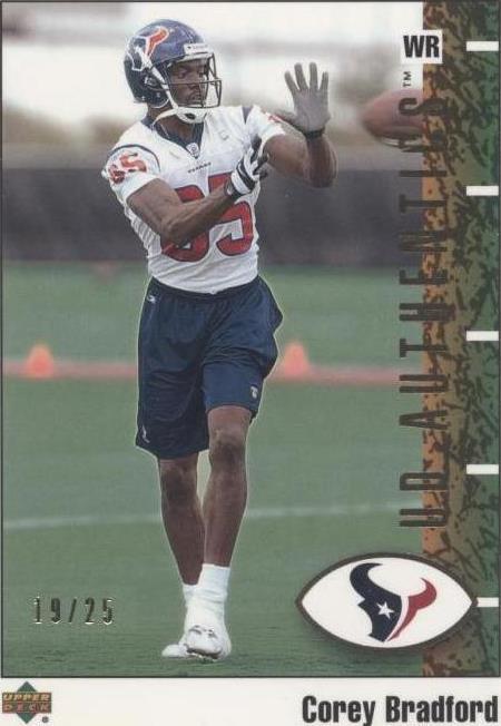 2002 UD Authentics - Gold #35 Corey Bradford /25 for sale online | eBay