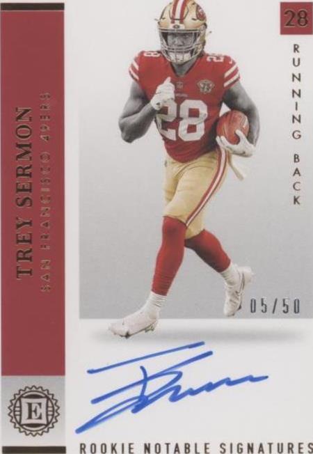 2021 Panini Encased - Rookie Notable Signatures #RNS-TS Trey Sermon /50 ...