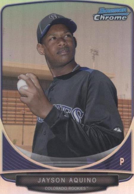 2013 Bowman - Prospects Chrome Refractor #BCP102 Jayson Aquino /500 (RC) for sale online | eBay