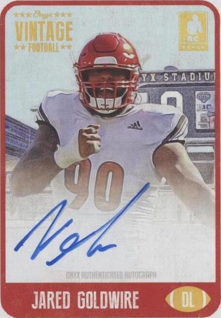 2021 Onyx Vintage - Autographs Jared Goldwire #FAJG Blue Ink /400 (AU ...