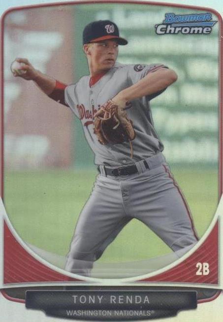 2013 Bowman - Prospects Chrome Refractor #BCP10 Tony Renda /500 (RC ...