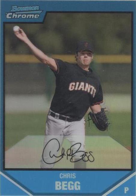 2007 Bowman Chrome - Prospects Refractor #BC176 Chris Begg /500 (RC ...