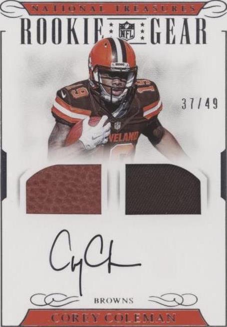 2016 Panini National Treasures - Rookie Nfl Gear Dual Materials ...