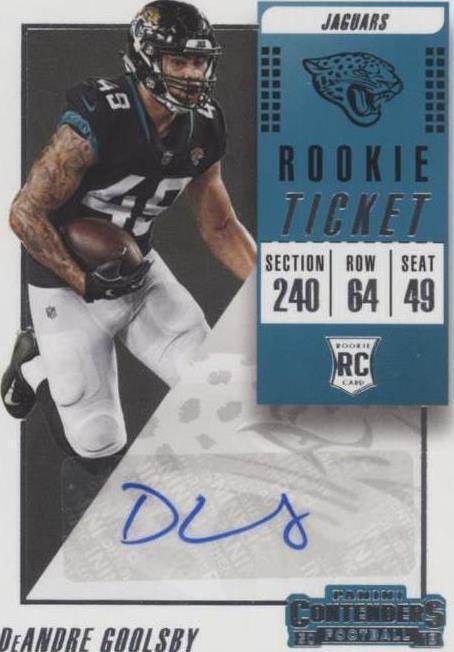 2018 Panini Contenders - Rookie Ticket Autograph DeAndre Goolsby #214 ...