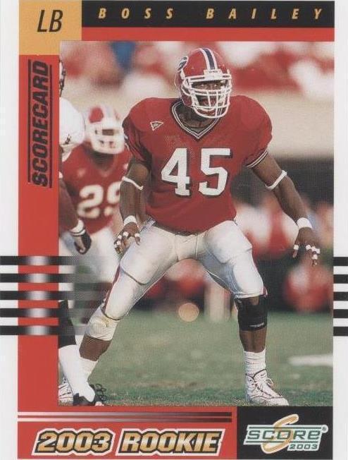 2003 Score - 2003 Rookie Boss Bailey #322 Scorecard /500 (RC) for sale ...