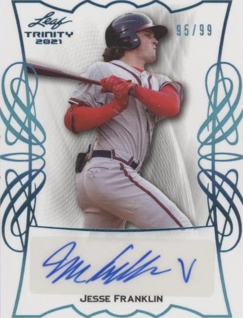 2021 Leaf Trinity - Jesse Franklin V #BA-JF2 Platinum /99 (AU, RC) for ...