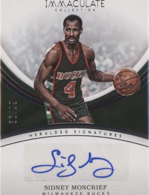 2016-17 Panini Immaculate Collection - Heralded Signatures #HS-SMO Sidney Moncrief /99 (AU) for ...