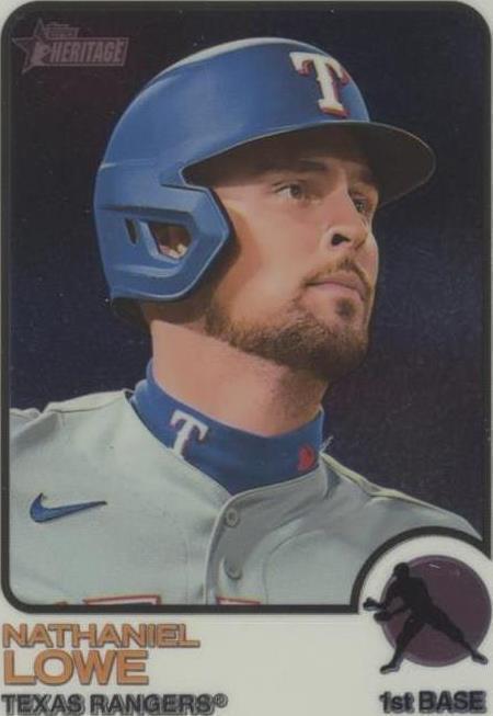 2022 Topps Heritage High Number - Nate Lowe #608 Chrome /999 for sale ...