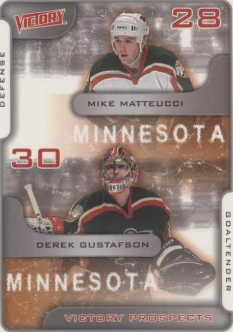 2001-02 Upper Deck Victory - Victory Prospects #376 Derek Gustafson ...