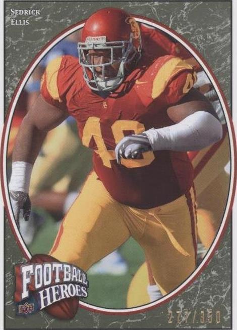 2008 Upper Deck Football Heroes - Rookie Heroes Green #192 Sedrick ...