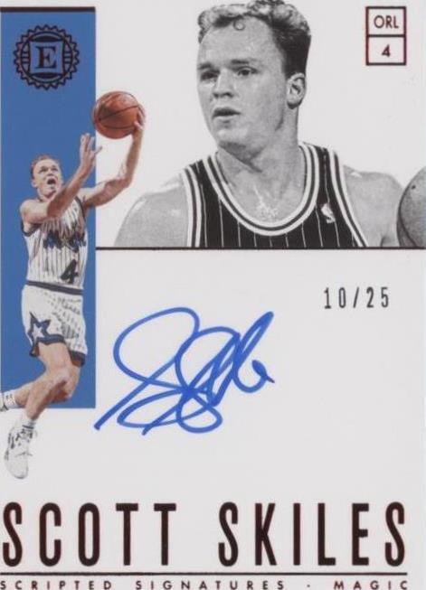 2018-19 Panini Encased - Scripted Signatures Red #SC-SSK Scott Skiles ...