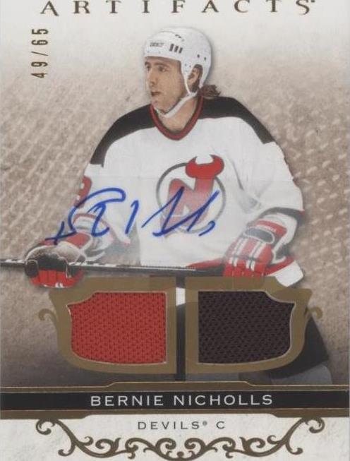 2021-22 Upper Deck Artifacts - Legends Gold Auto Material Relics #153 ...