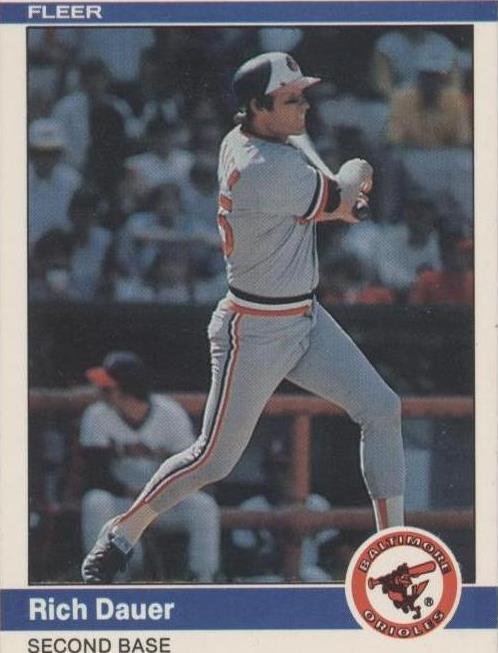 1984 Fleer - #4 Rich Dauer for sale online | eBay