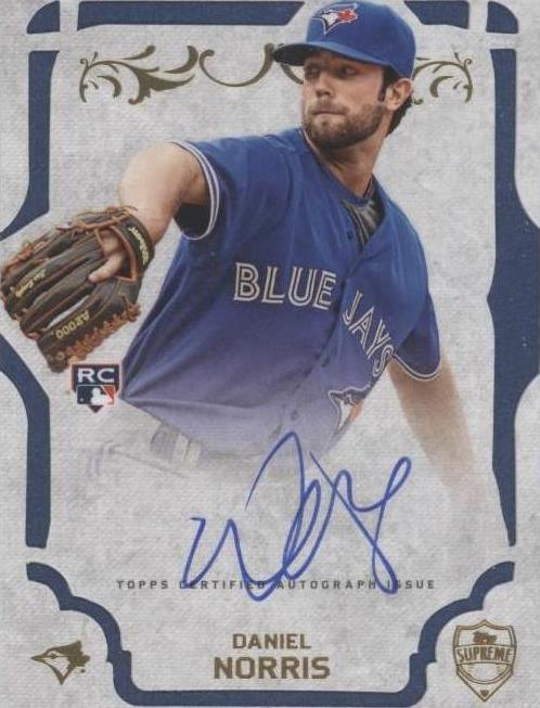 2015 Topps Supreme - Autographs Daniel Norris #SA-DN (AU, RC) for sale ...