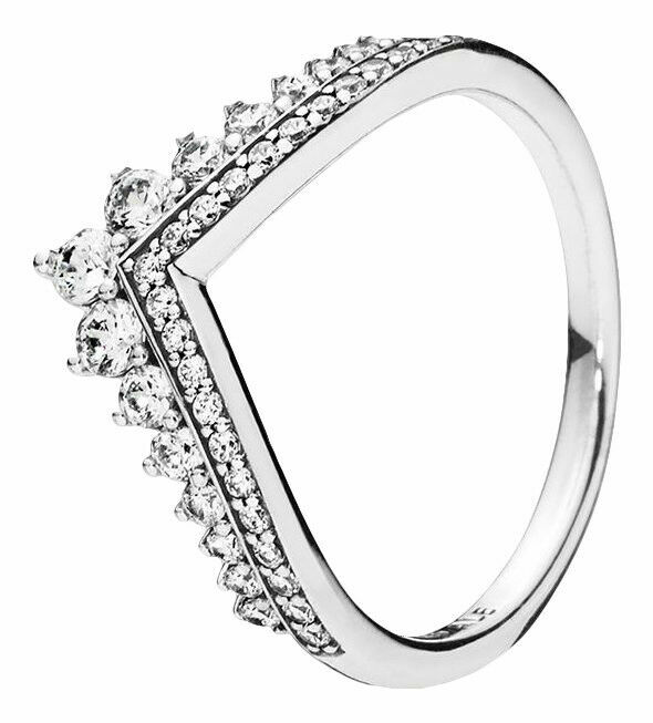 PANDORA Princess Wish Ring für Damen - Sterling-Silber, Größe 47 (15,0 ...