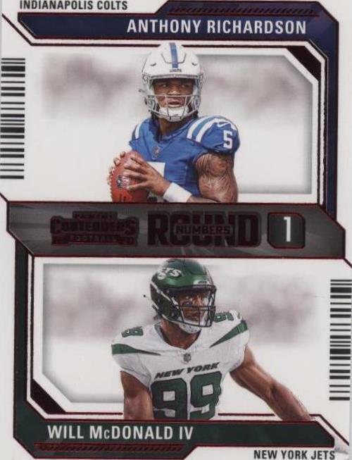 2023 Panini Contenders - Round Numbers Anthony Richardson, Will ...
