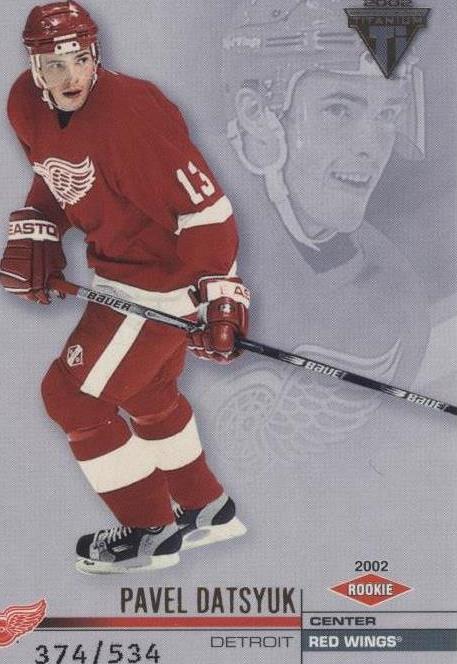 2001-02 Pacific Private Stock Titanium - Retail #156 Pavel Datsyuk /534 ...