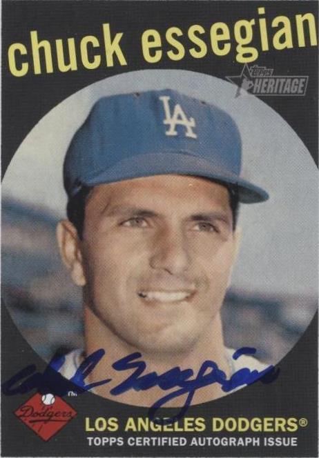 2008 Topps Heritage - Real One Autographs #ROA-CE Chuck Essegian (AU ...