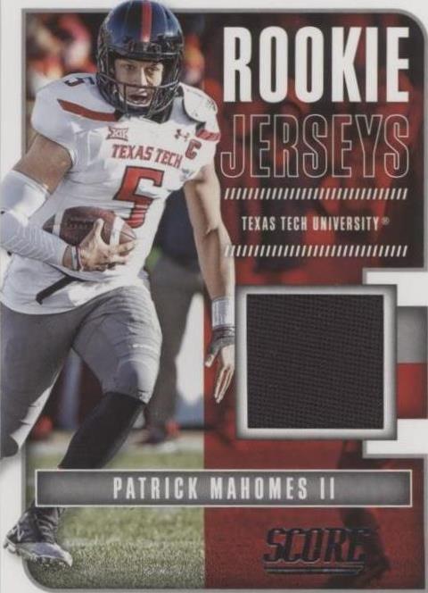 2017 Score - Rookie Jerseys #7 Patrick Mahomes II (MEM, RC) for sale ...
