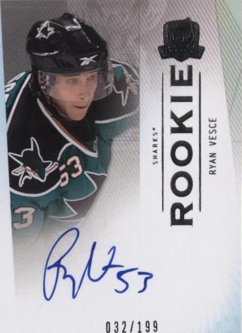 2009-10 Upper Deck The Cup - Autographed Rookie #105 Ryan Vesce /199 ...