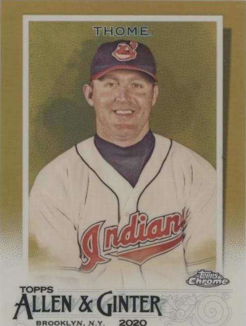 2020 Topps Allen & Ginter Chrome - Gold Refractor #61 Jim Thome /50 for ...