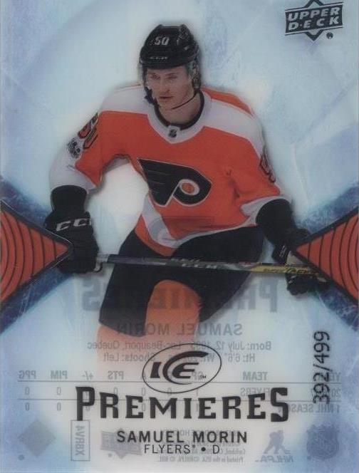 2017-18 Upper Deck Ice - Ice Premieres Samuel Morin #154 /499 (RC) for sale online | eBay