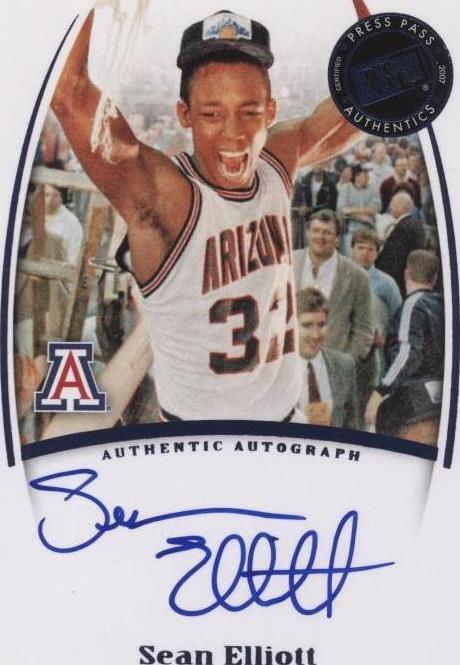 2007-08 Press Pass Legends - Saturday Signatures Sean Elliott (AU) for ...
