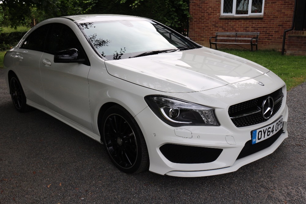 White Mercedes Cla Sport