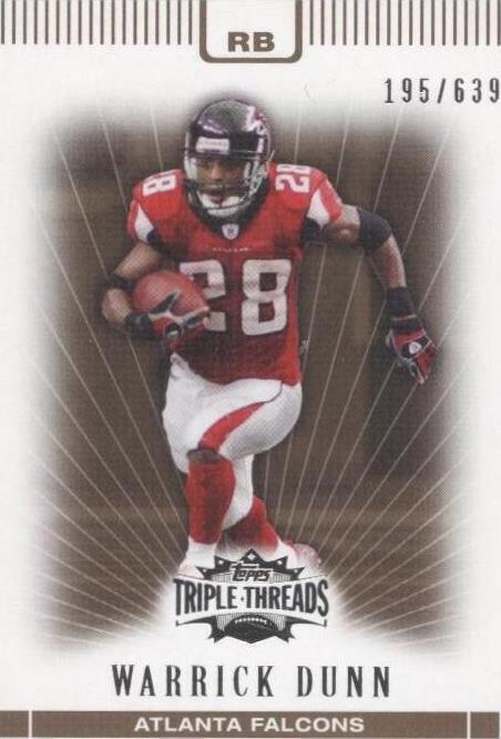 2007 Topps Triple Threads - Warrick Dunn #47 Sepia /639 for sale online ...