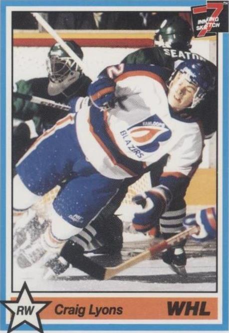 1990-91 7th Inning Sketch WHL - #301 Craig Lyons (RC) for sale online ...