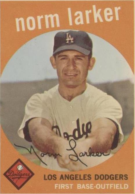 1959 Topps - #107 Norm Larker (RC) for sale online | eBay