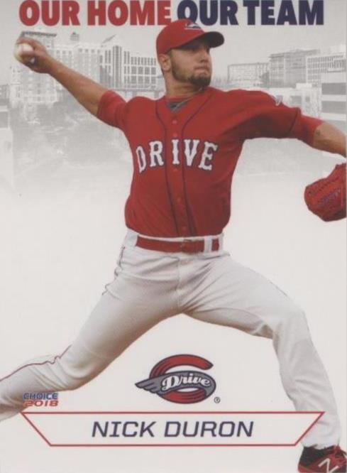 2018 Choice Greenville Drive - #09 Nick Duron (RC) for sale online | eBay