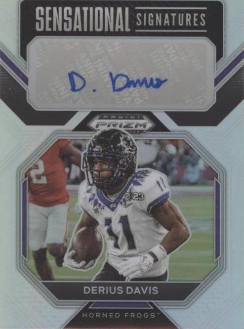 2023 Panini Prizm Draft Picks - Sensational Signatures Derius Davis #SS ...