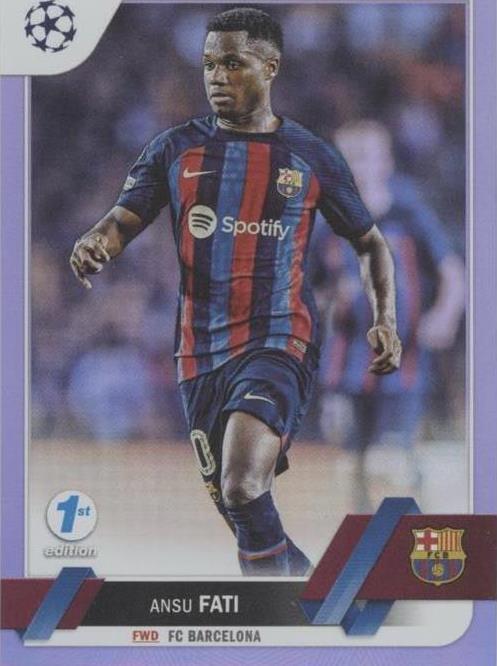 2022-23 Topps UEFA Club Competitions 1st Edition - Purple Foil #193 Ansu Fati /30 for sale ...