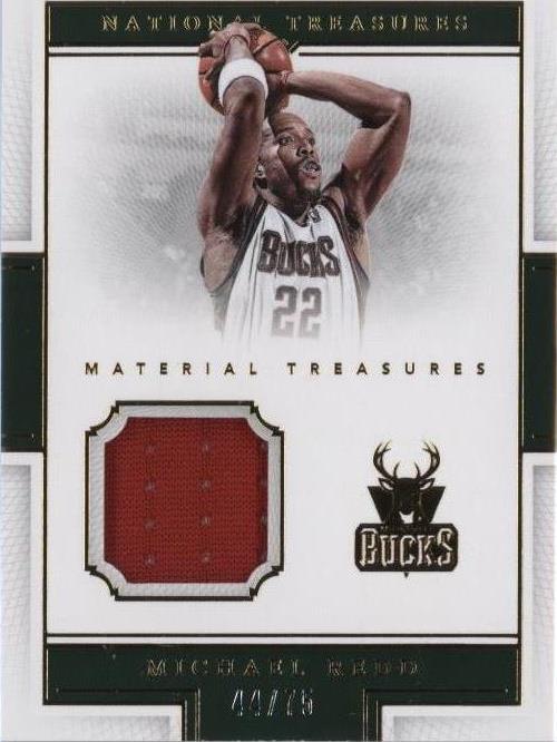 2015-16 Panini National Treasures - Material Treasures #19 Michael Redd ...